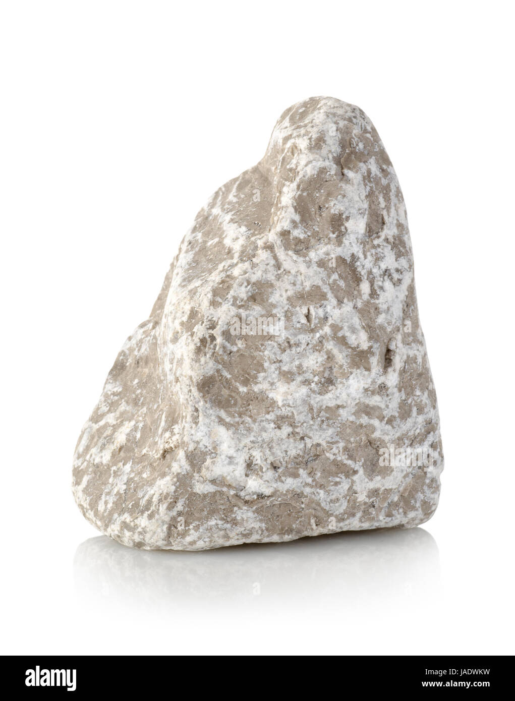 Round stone isolated on a white background Stock Photo - Alamy