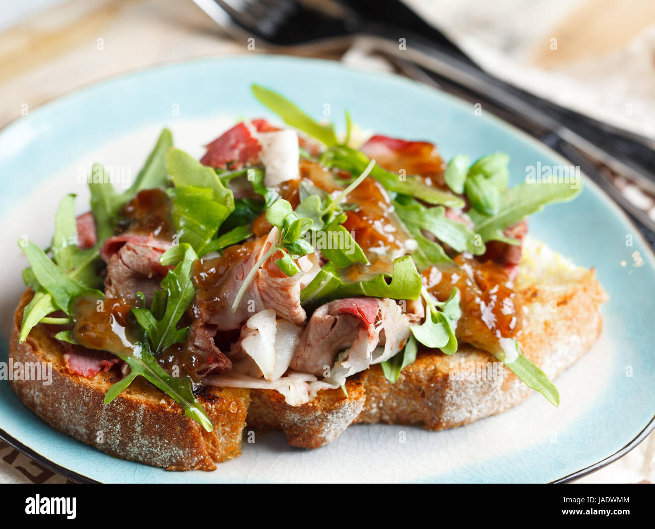 Beef bruschetta hi-res stock photography and images - Alamy