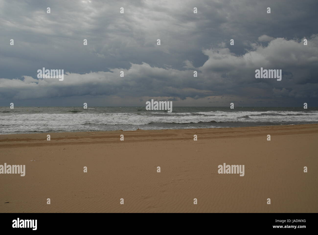 spain - waves at the mediterranean Stock Photo - Alamy