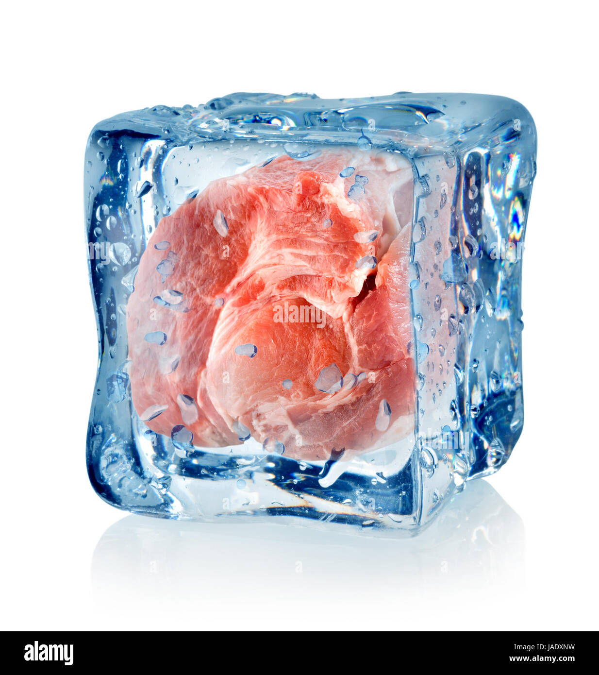 Ice On Frozen Meat