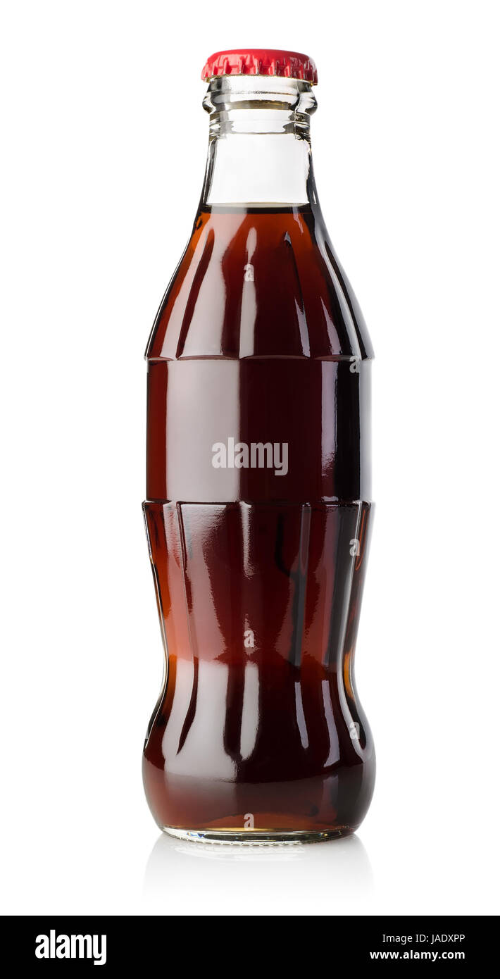 Bottle of soda isolated on white background. Clipping Path Stock Photo ...