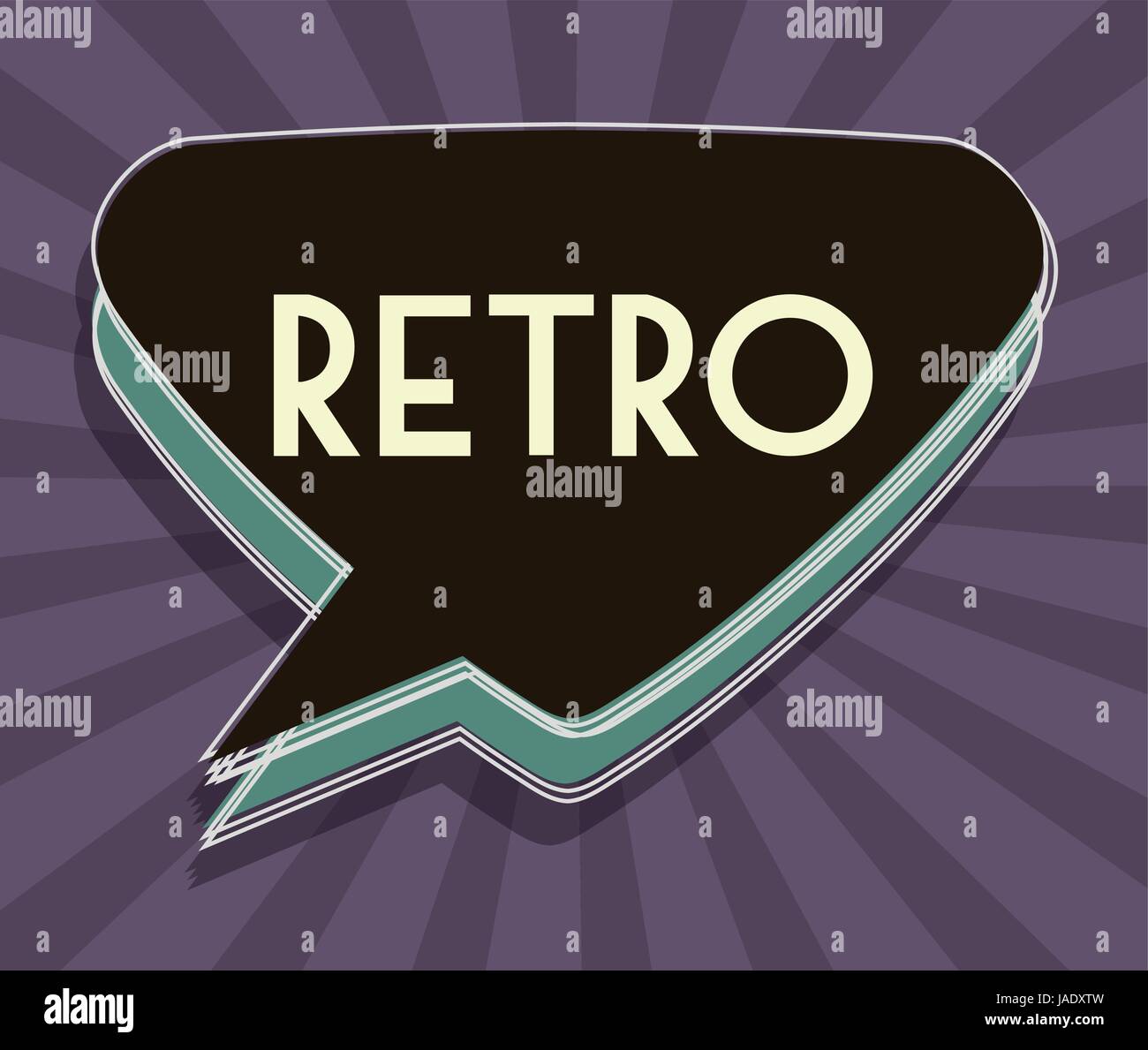 retro speech bubble icon Stock Vector Image & Art - Alamy