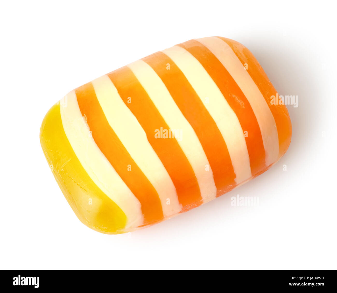 Striped soap isolated on a white background Stock Photo - Alamy