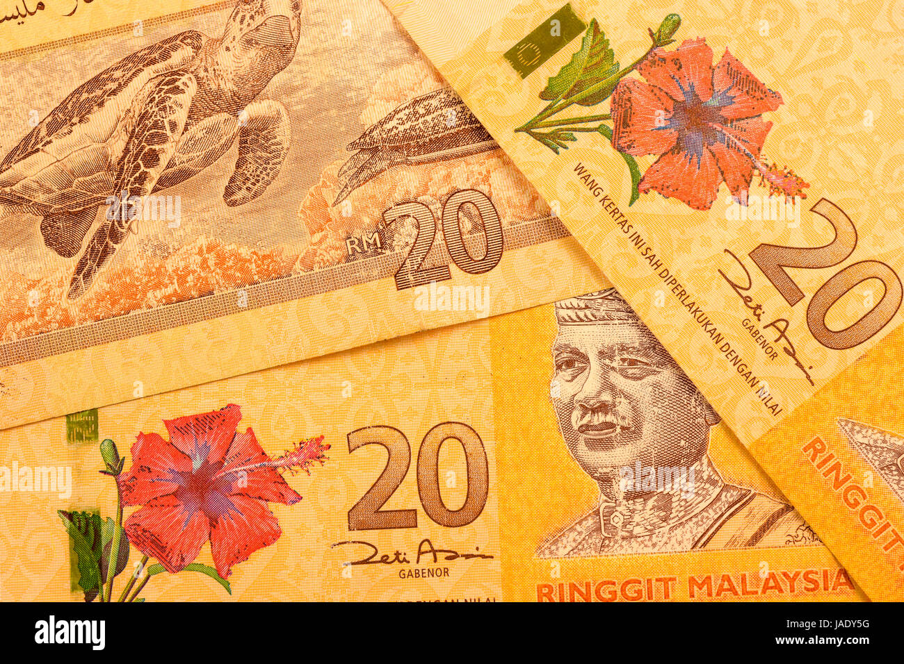 Close up Malaysia Ringgit currency note, Malaysian ringgit Ringgit Malaysia (Malay) New ...