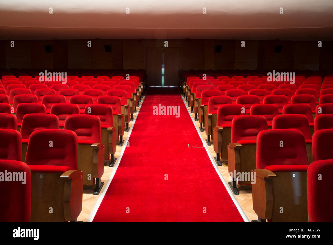 Red seats in a theater and opera Stock Photo - Alamy