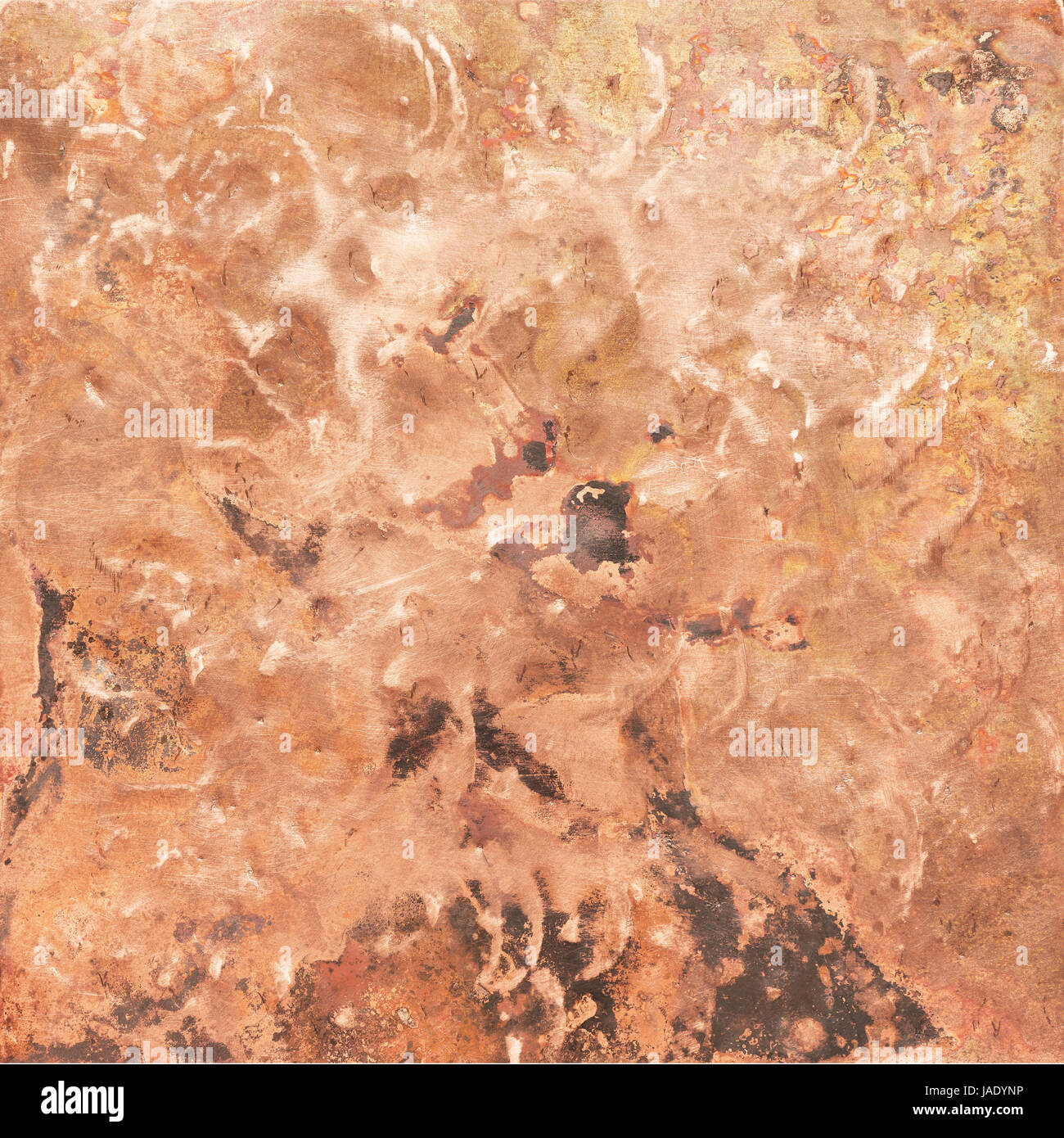 Aged copper plate texture, old worn metal background Stock Photo - Alamy