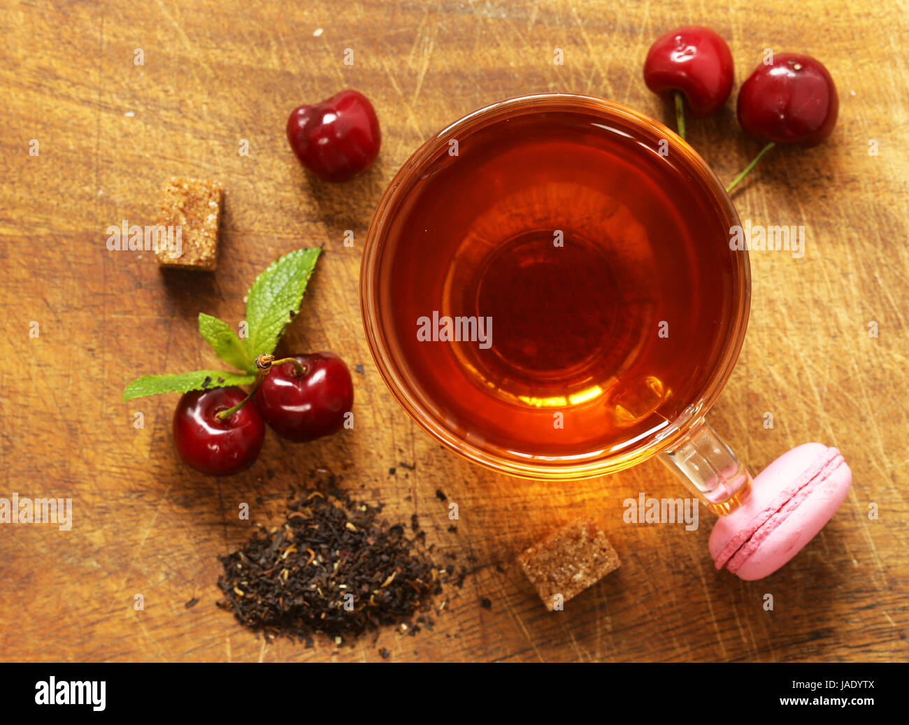 Cherry tea cup fruit hi-res stock photography and images - Alamy