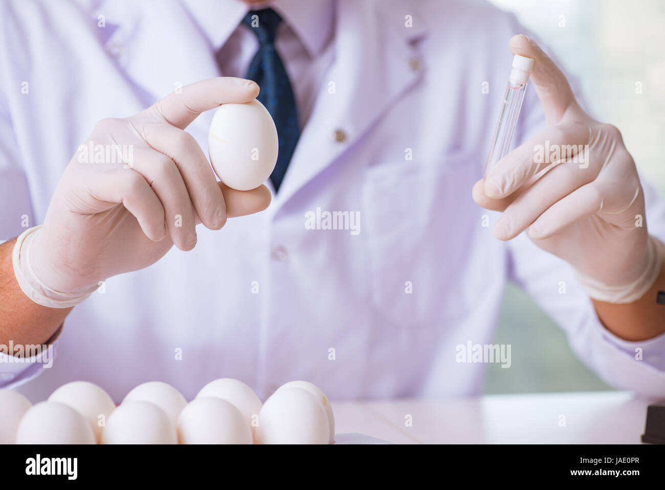 Nutrition expert testing food products in lab Stock Photo - Alamy