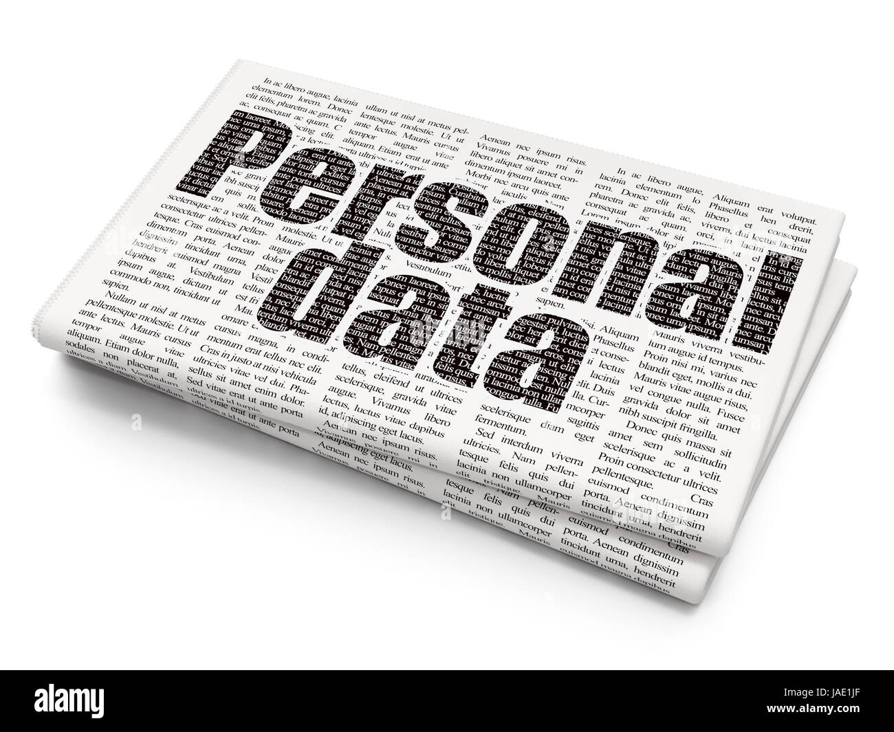 Data concept: Personal Data on Newspaper background Stock Photo - Alamy