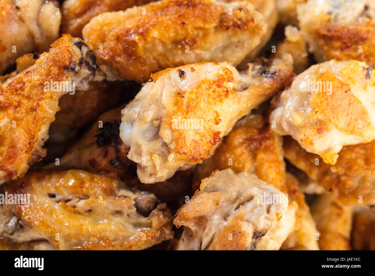 Abstract background, texture of fried chicken wings Stock Photo - Alamy