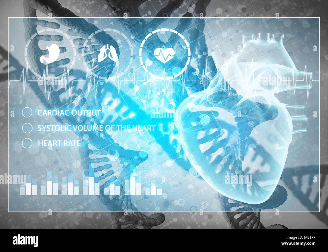 Medicine user interface Stock Photo - Alamy