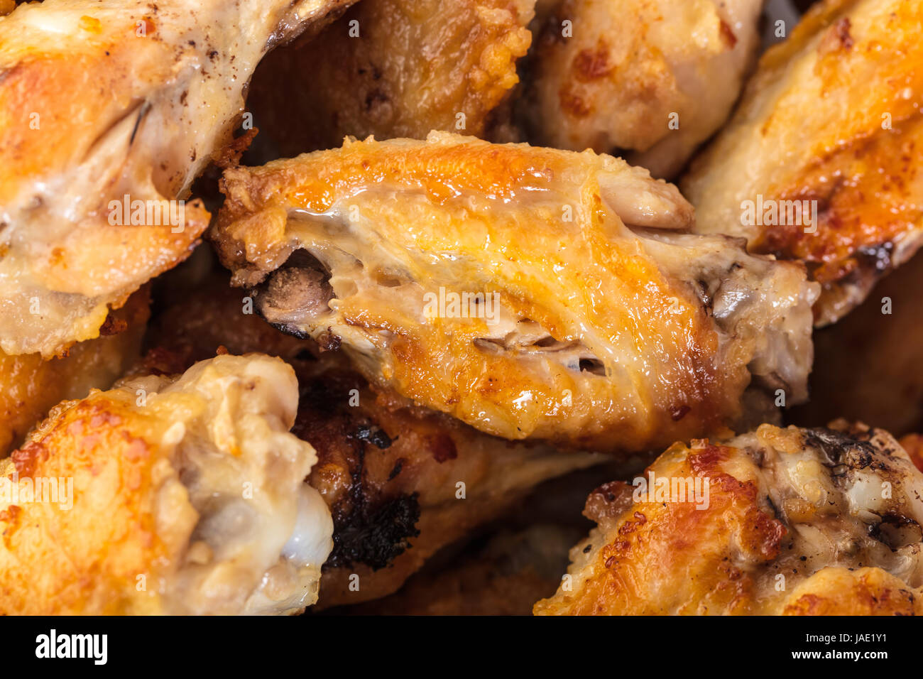 Abstract background, texture of fried chicken wings Stock Photo - Alamy
