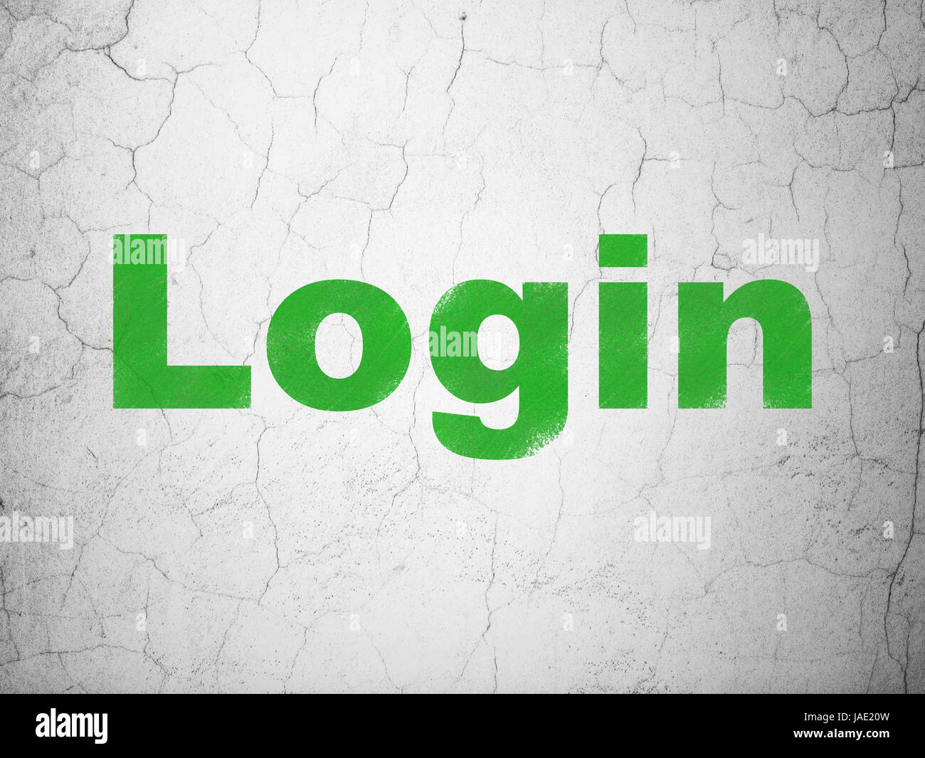 Safety concept: Login on wall background Stock Photo - Alamy