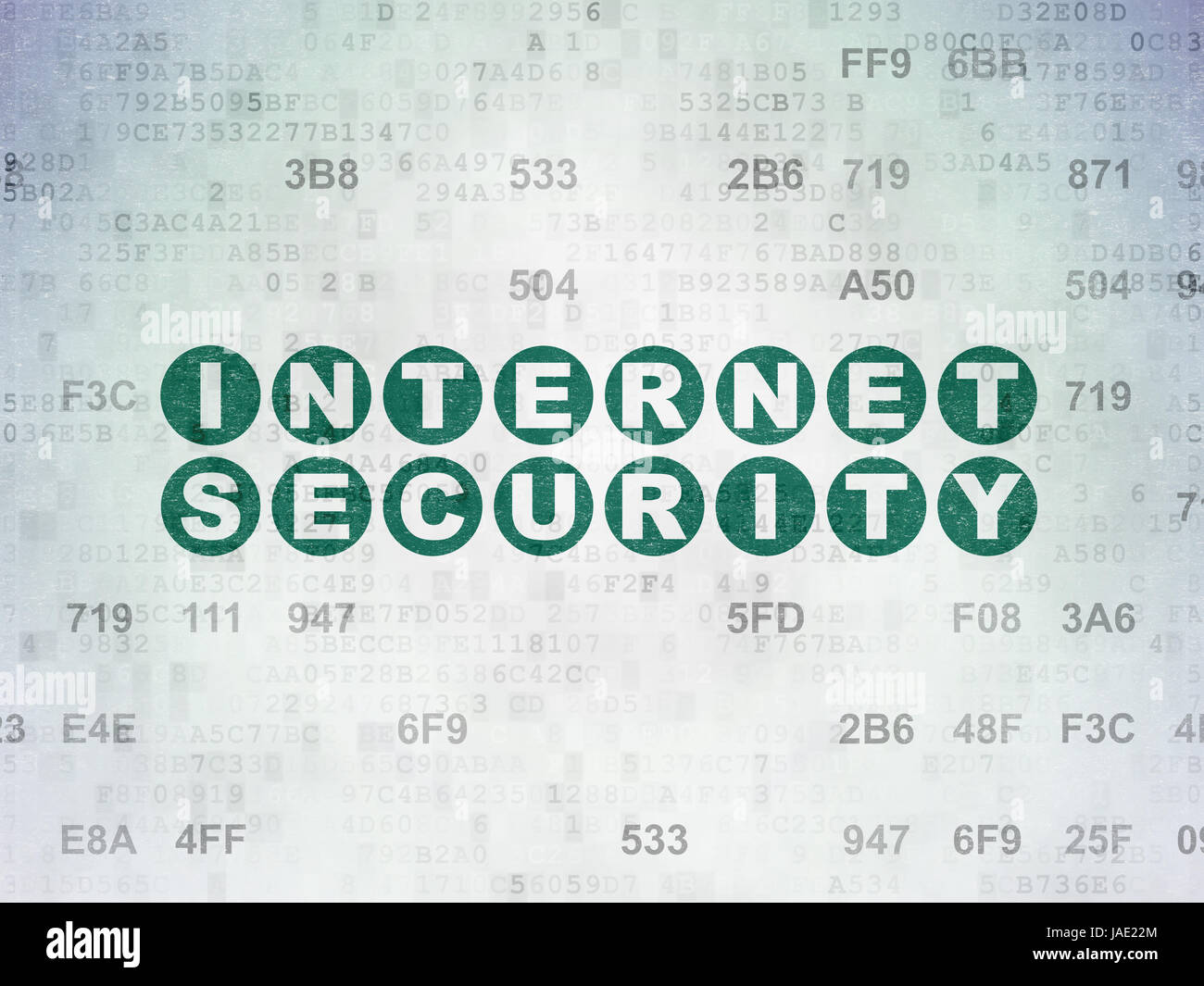 Safety concept: Internet Security on Digital Data Paper background ...