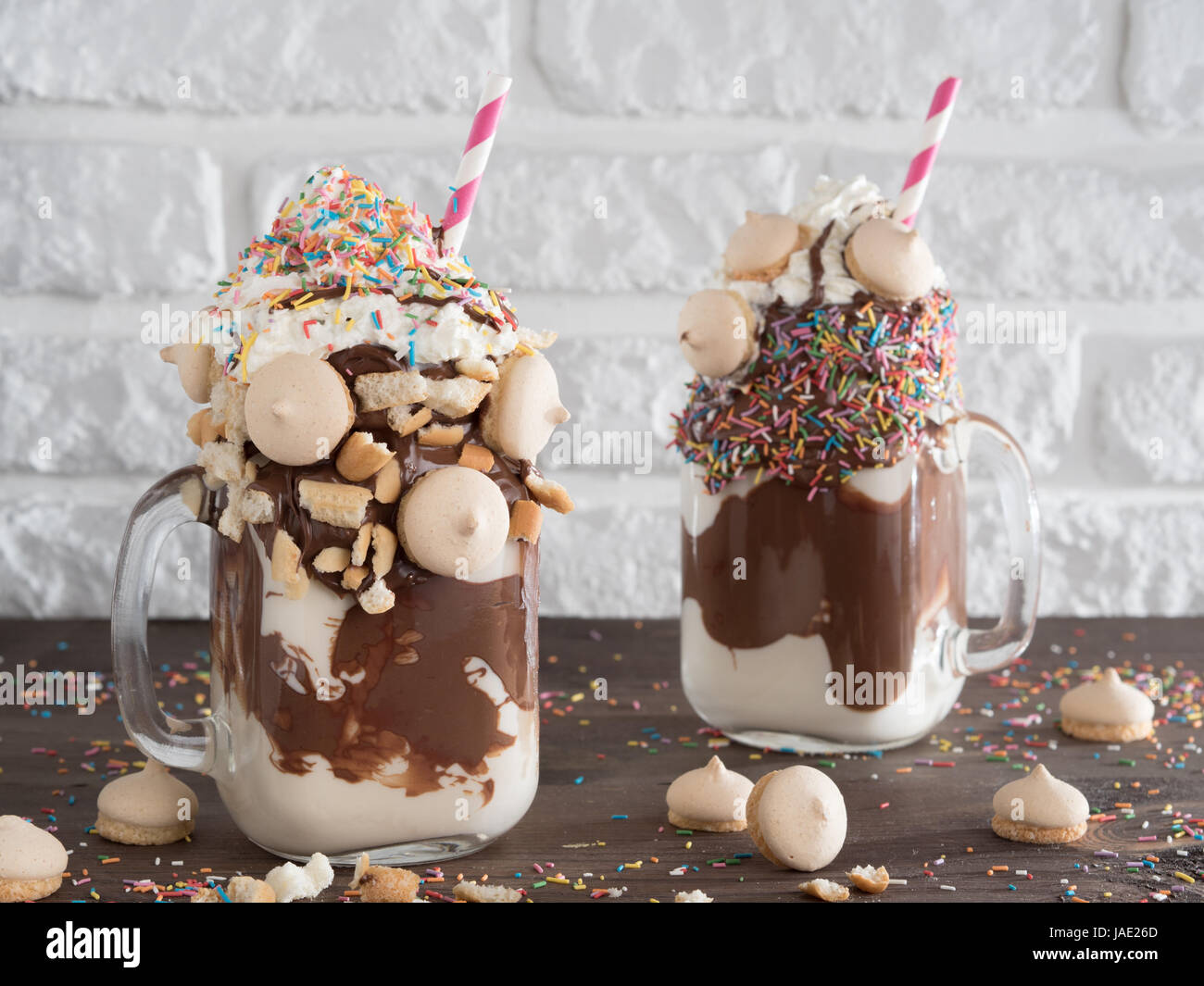freakshake with copy space Stock Photo - Alamy
