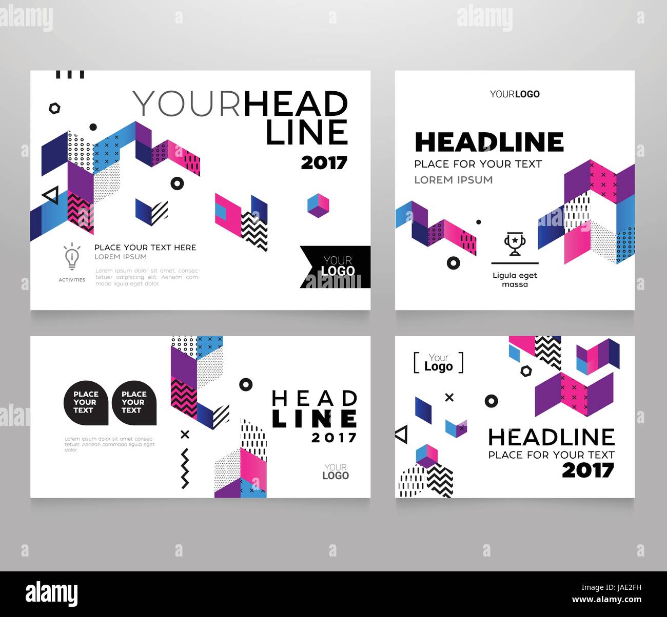 Headline Banner - vector template illustration poster Stock Vector ...