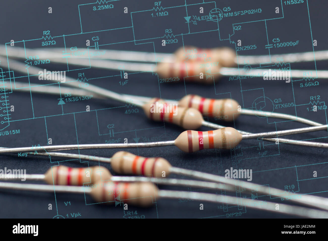 Resistor color scheme hi-res stock photography and images - Alamy