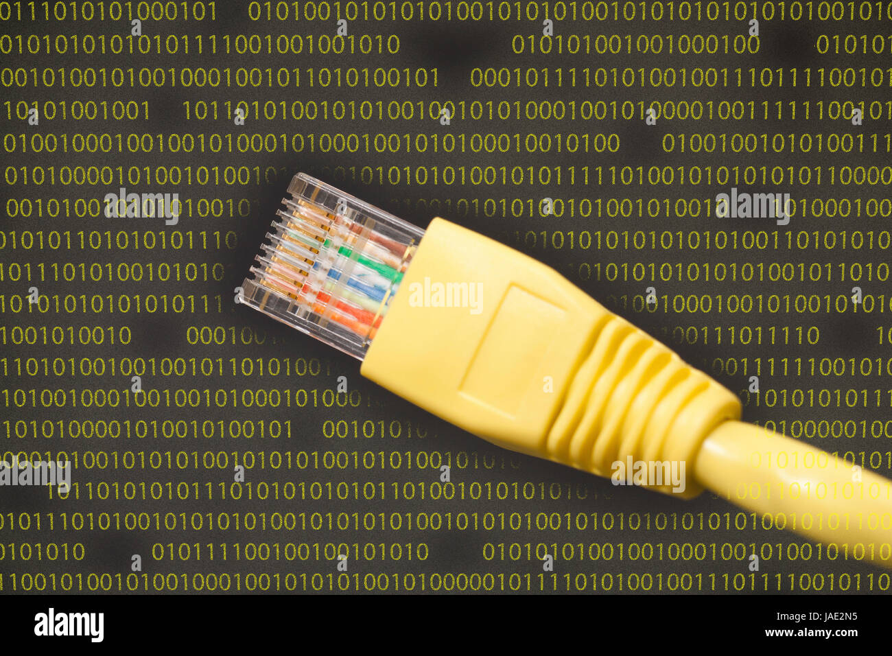 Computer network cable (RJ45 Stock Photo - Alamy
