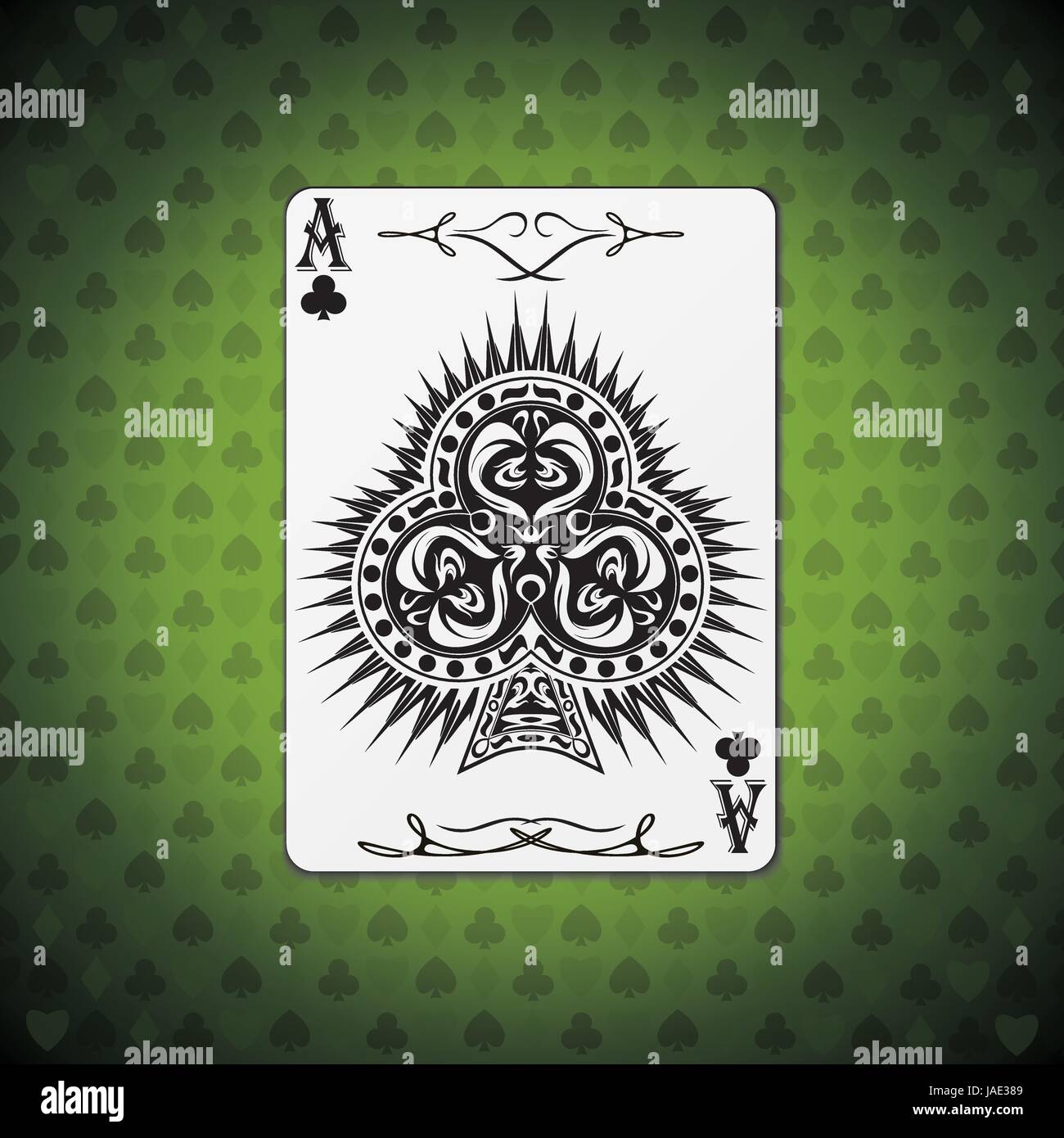 Clubs ace Stock Vector Images - Alamy