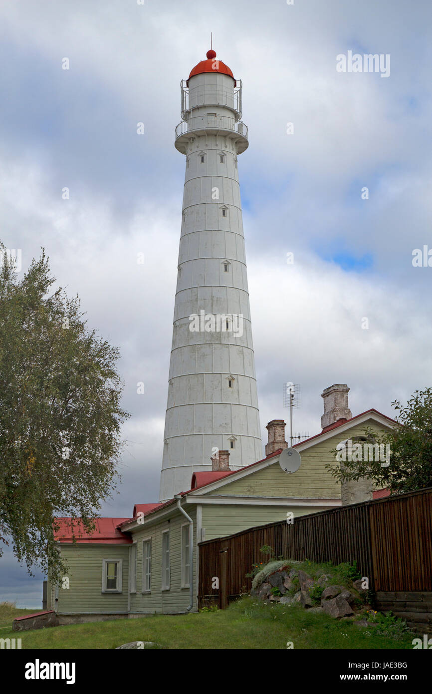 Tahkuna lighthouse on Hiuumaa, Estonia's second-largest island Stock ...
