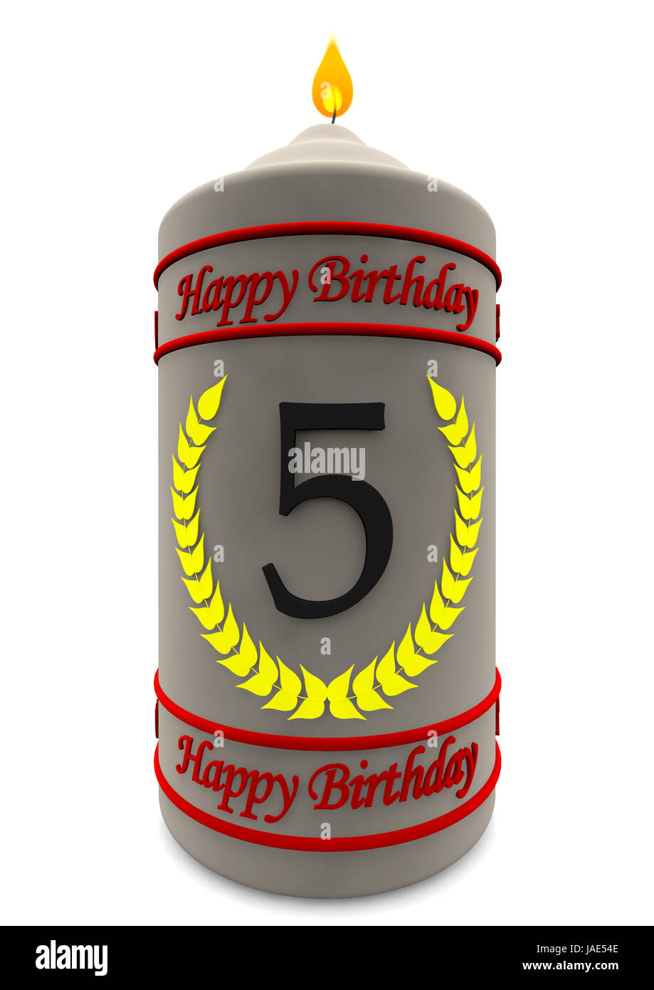 birthday candle with the age Stock Photo - Alamy