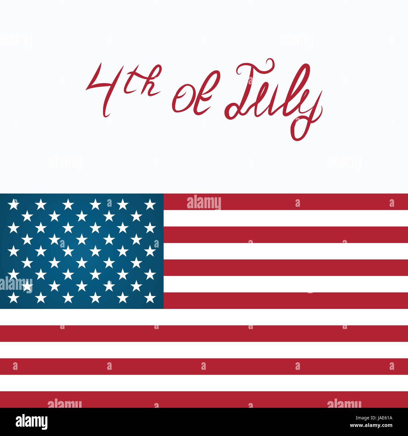Fourth of July. Independence day greeting card, poster, flyer ...