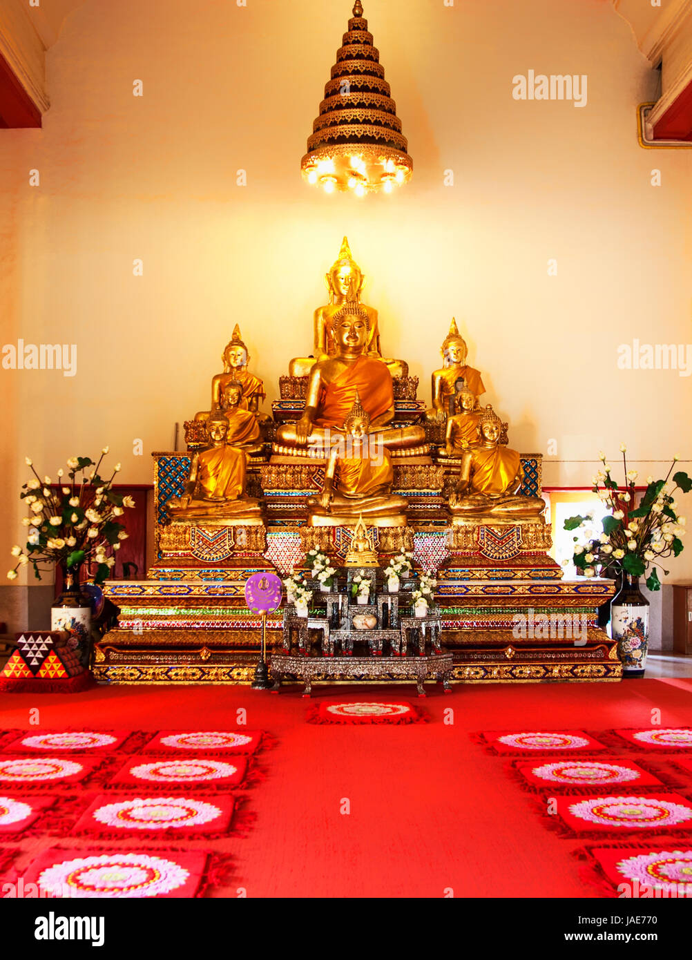 Buddha statue, Wat Chalong Temple, Island Phuket, Thailand Stock Photo ...