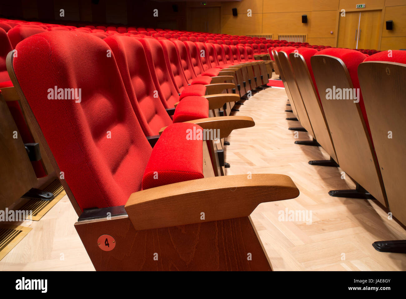 Red seats in a theater and opera Stock Photo - Alamy