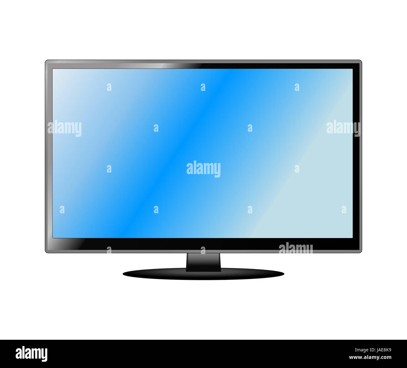 tv display isolated on white background Stock Photo - Alamy