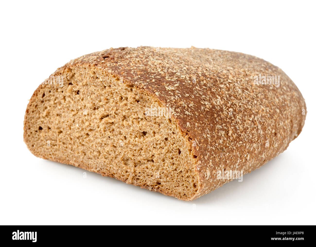Rye braed isolated on a white background Stock Photo - Alamy
