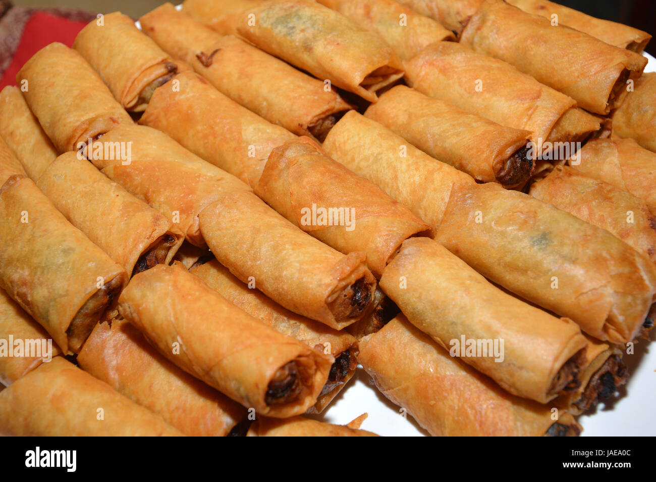 Plate dim sum egg rolls hi-res stock photography and images - Alamy