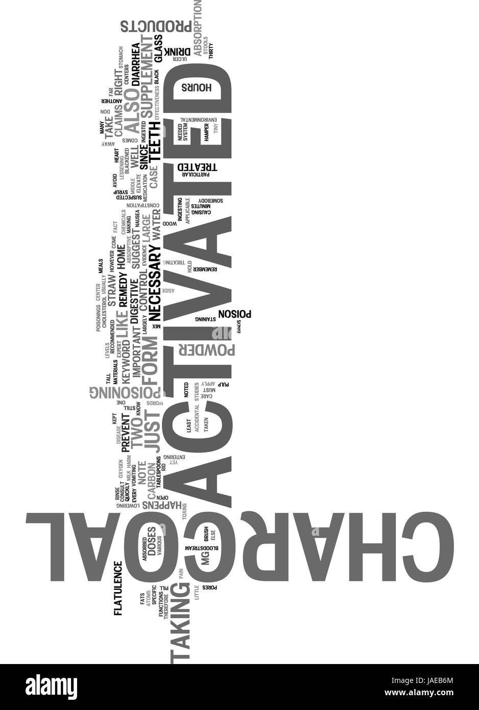 Activated Charcoal Stock Vector Images - Alamy