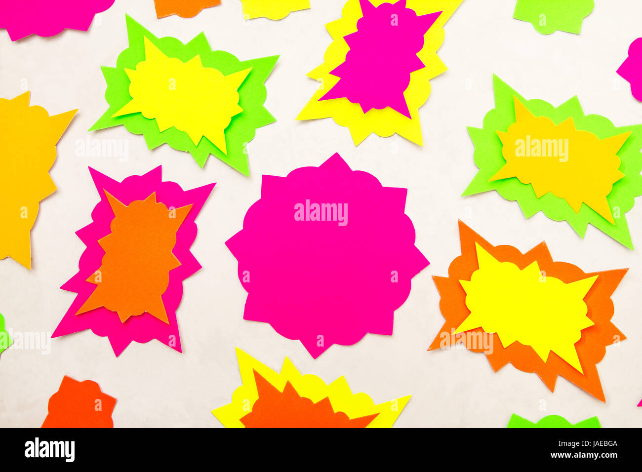 Lots of cartoon bubbles background Stock Photo - Alamy