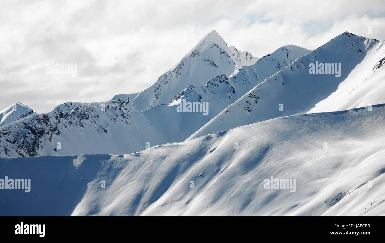 High mountain range in winter Stock Photo - Alamy