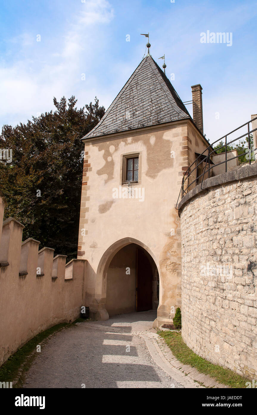 Entrance door of a medieval castle in Europe Stock Photo - Alamy