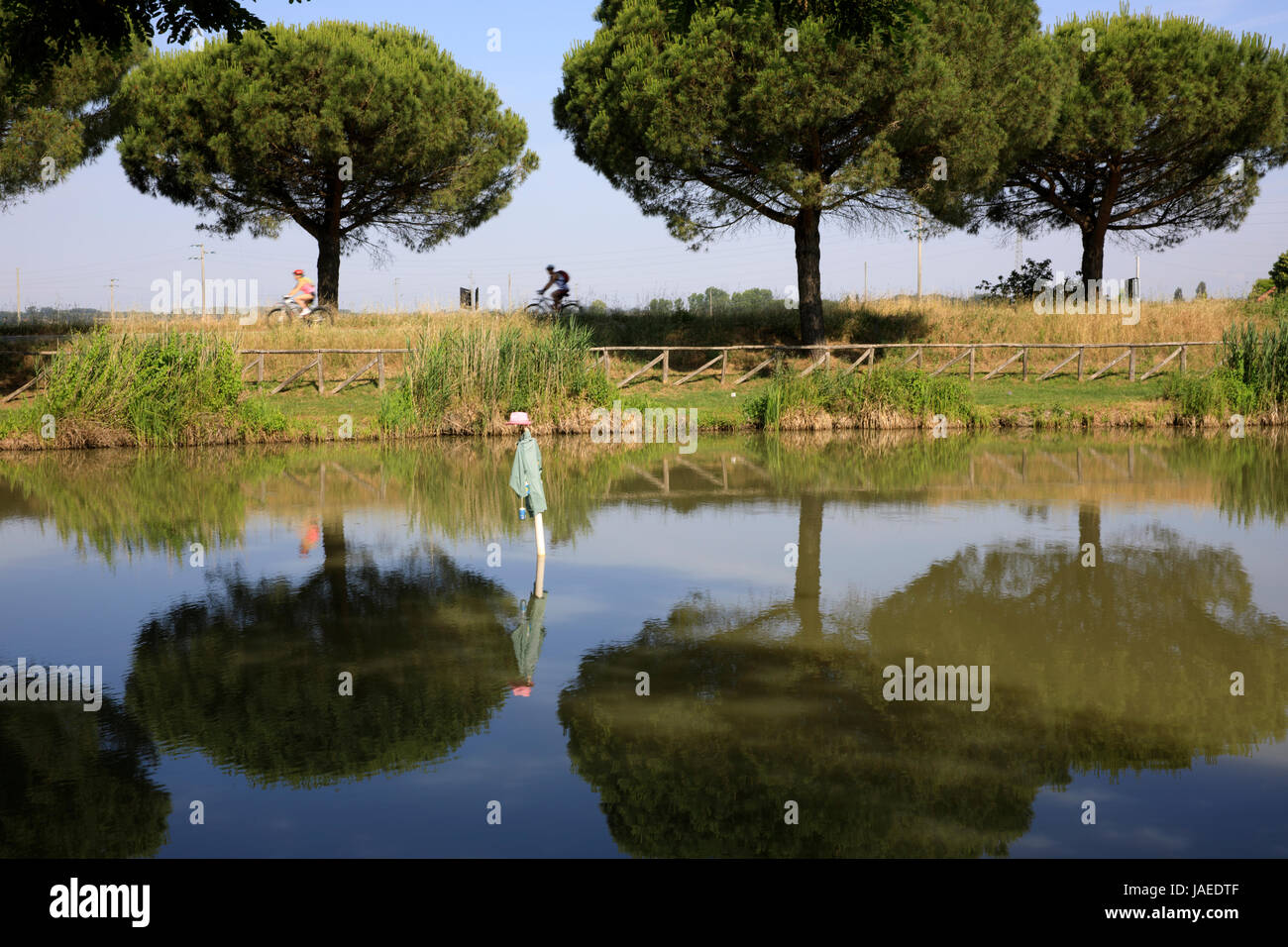 Po river, Delta Regional Park, Emilia Romagna, Italy Stock Photo - Alamy