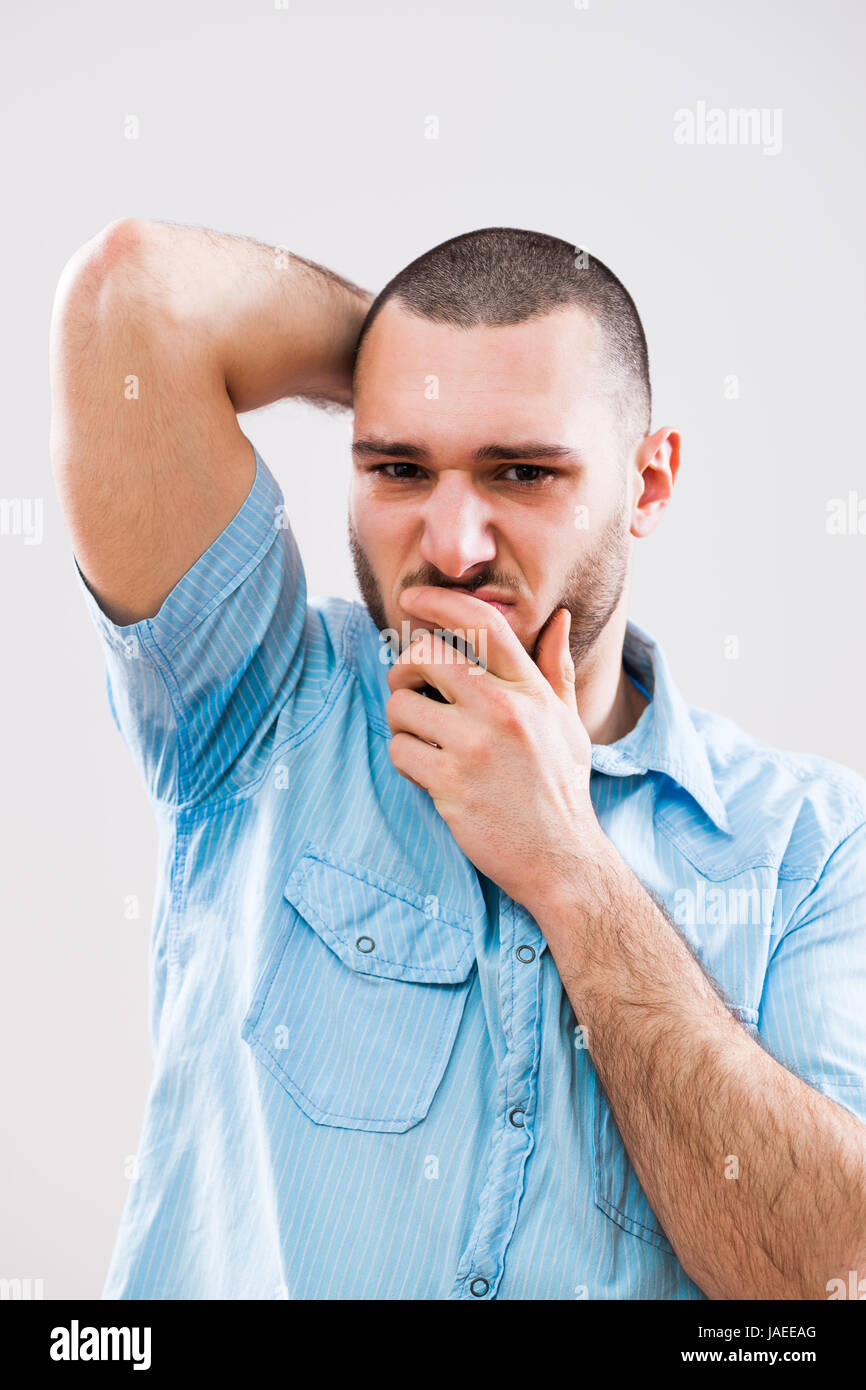 Sweaty armpit hi-res stock photography and images - Alamy