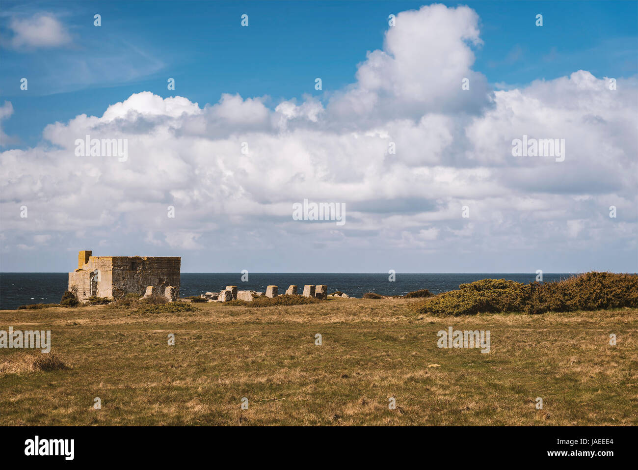 Abandoned old military outpost in Dagshog, Sweden Stock Photo - Alamy