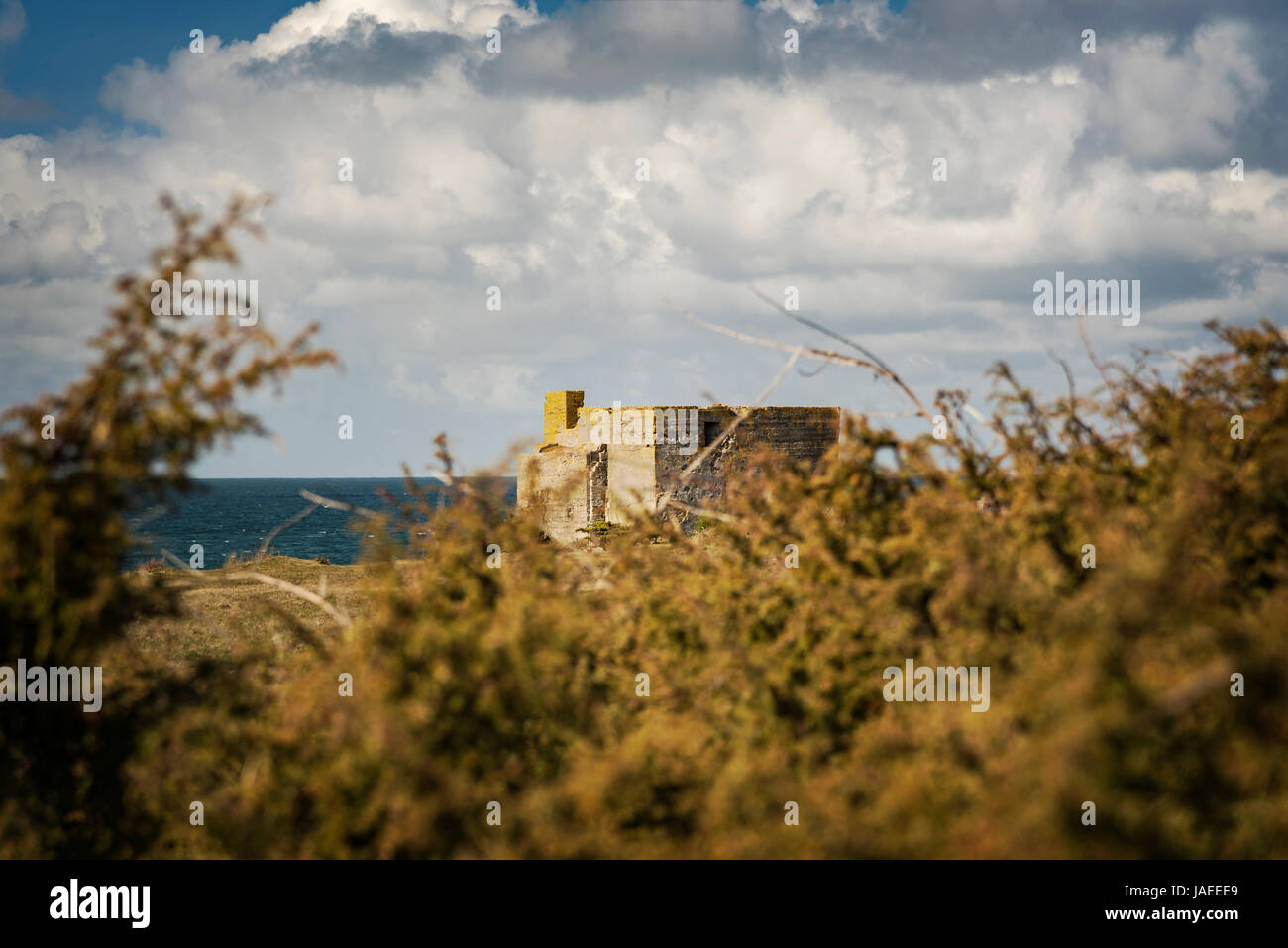 Abandoned old military outpost in Dagshog, Sweden Stock Photo - Alamy