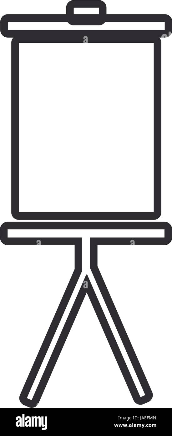 blank presentation board stand empty icon Stock Vector Image & Art - Alamy