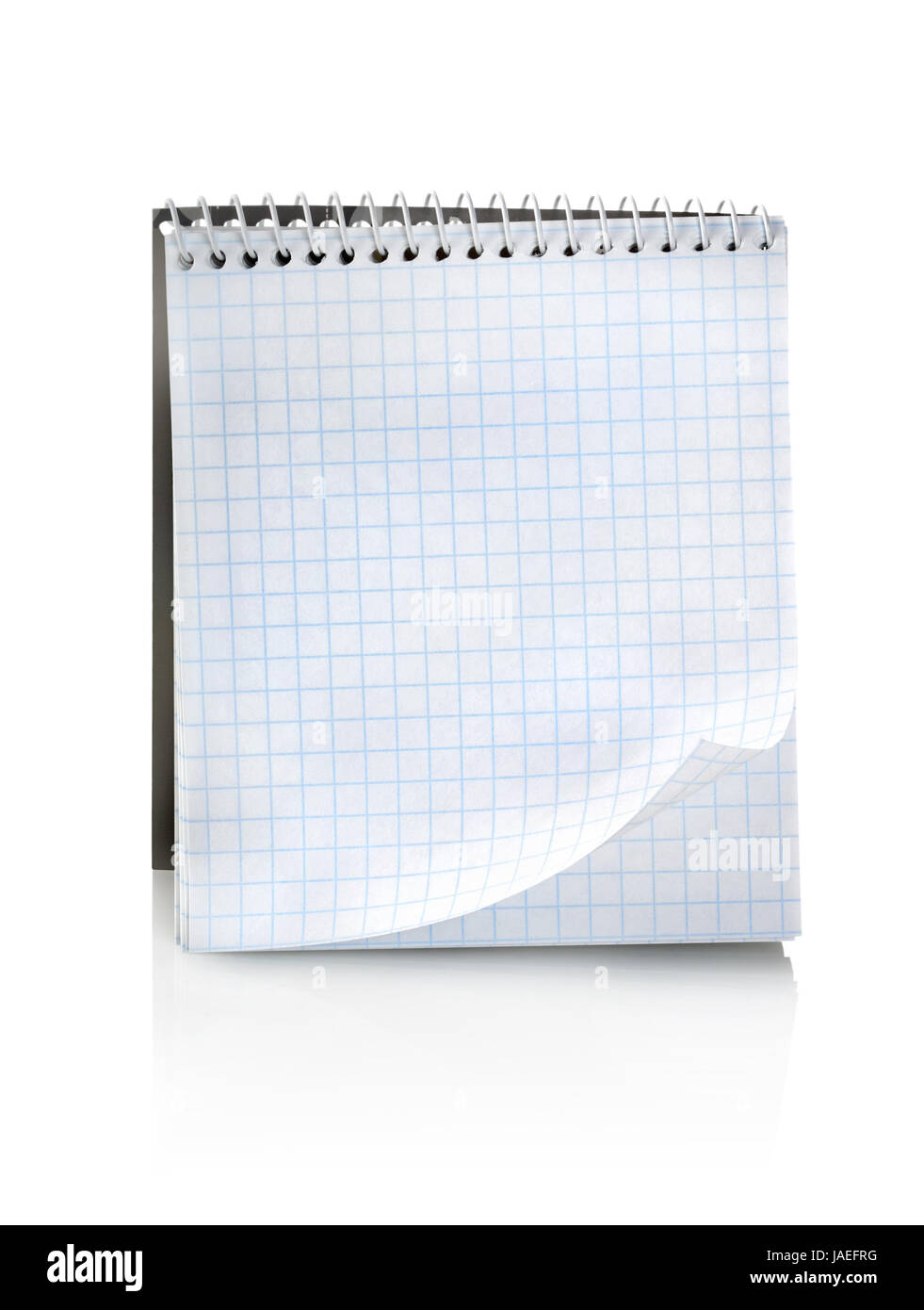 Blank notepad isolated on a white background. Clipping Path Stock Photo ...