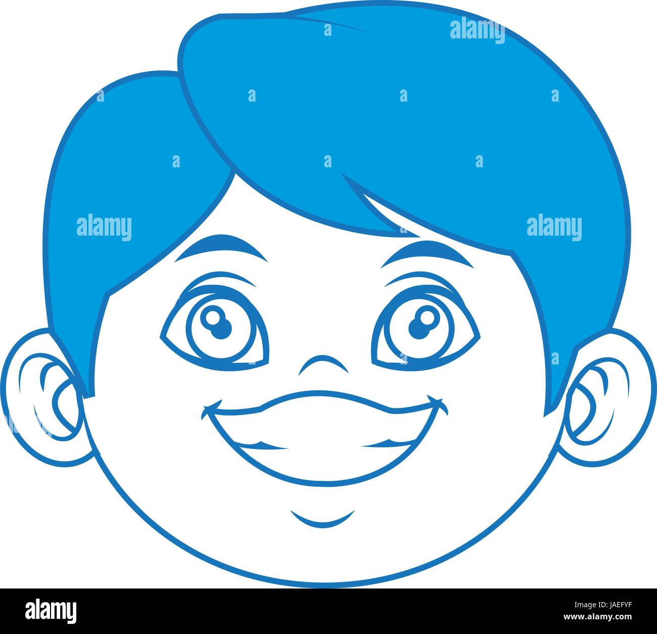 little boy face cartoon kid male Stock Vector Image & Art - Alamy