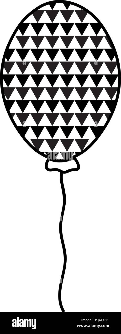 line balloon to decoration and design the party Stock Vector Image ...