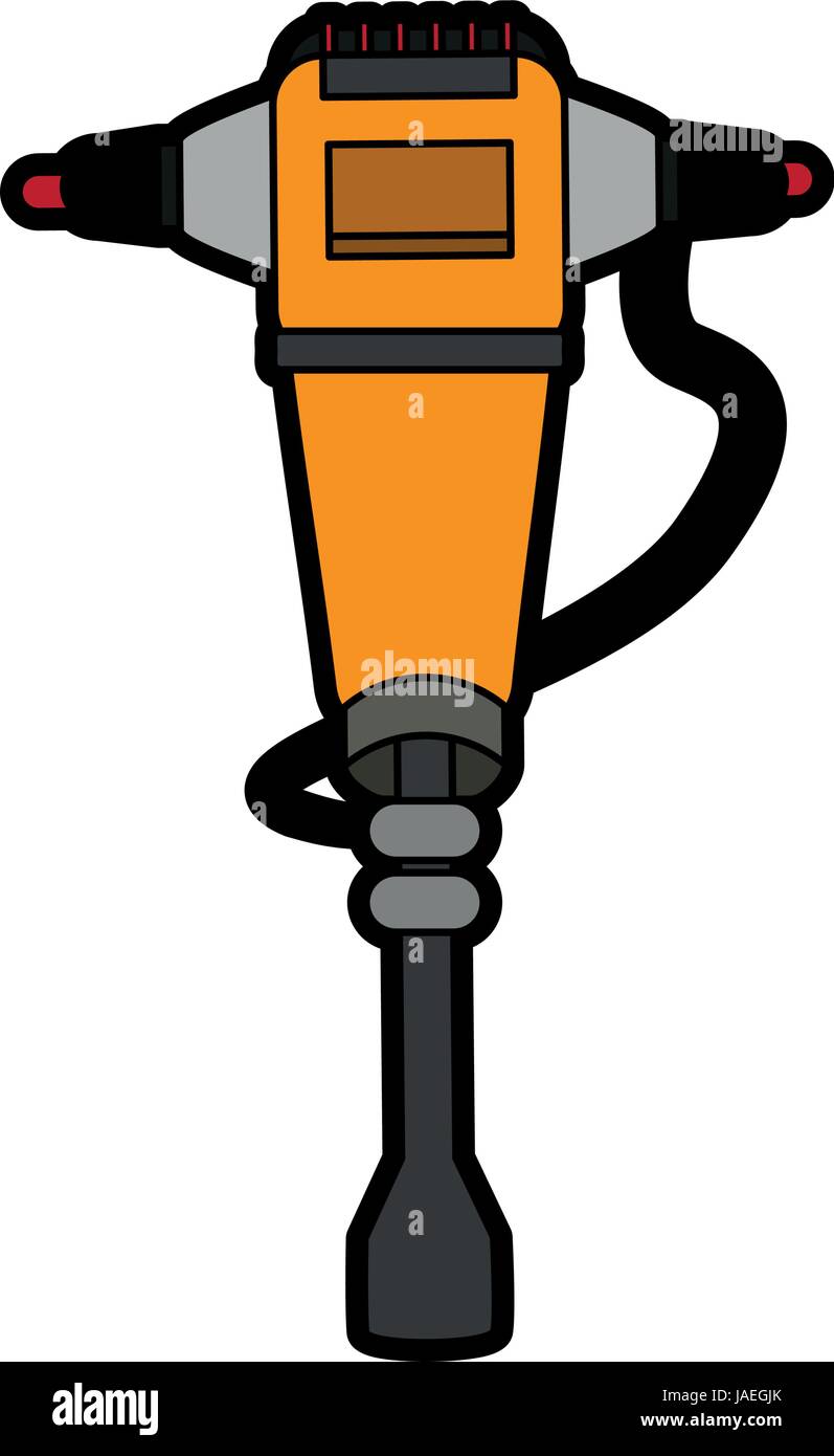 jackhammer heavy machinery icon image Stock Vector Image & Art - Alamy