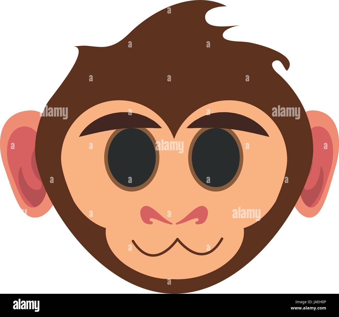 cute expressive monkey cartoon icon image Stock Vector Image & Art - Alamy