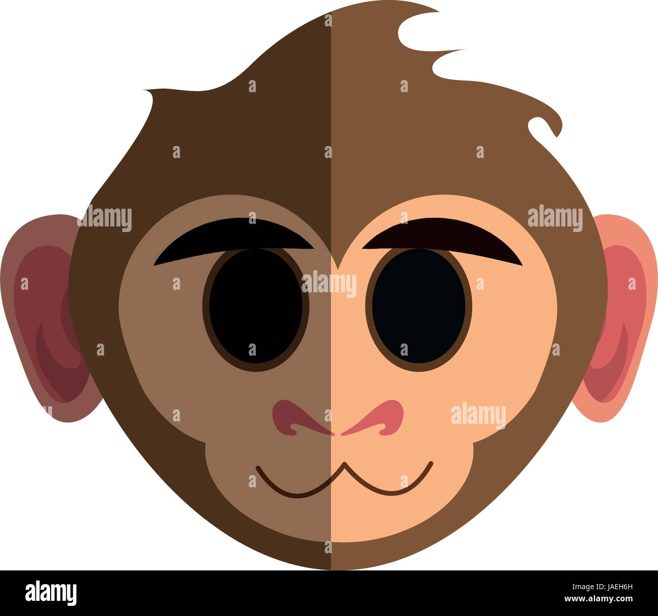 cute expressive monkey cartoon icon image Stock Vector Image & Art - Alamy