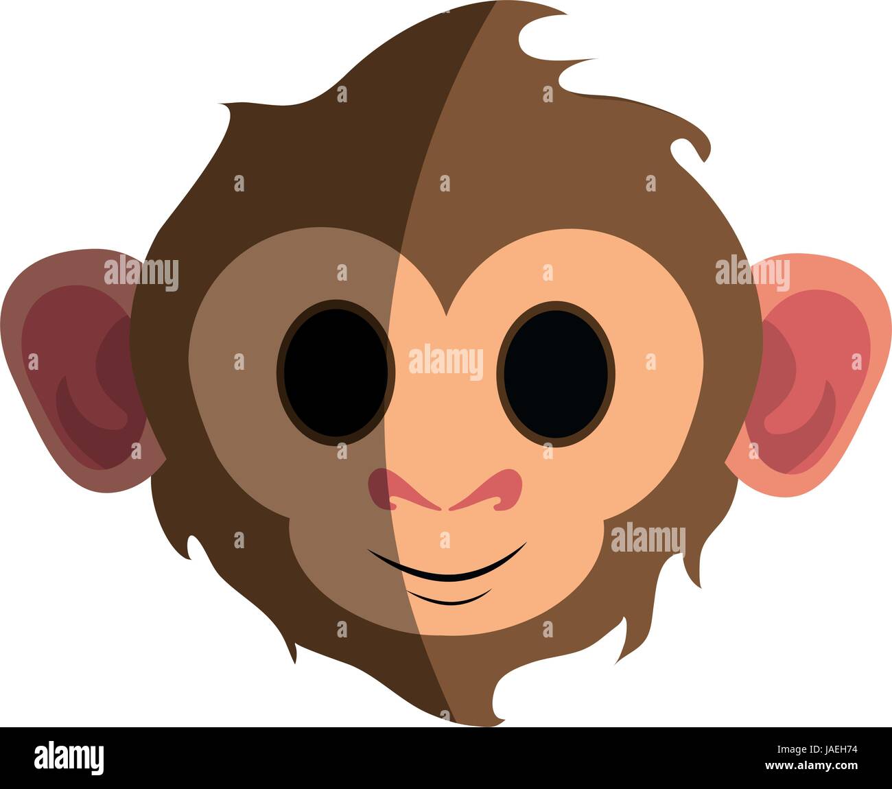 cute expressive monkey cartoon icon image Stock Vector Image & Art - Alamy