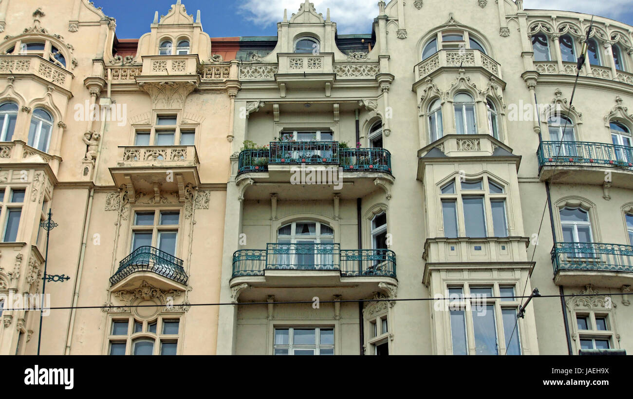 alte bauten in prag Stock Photo - Alamy