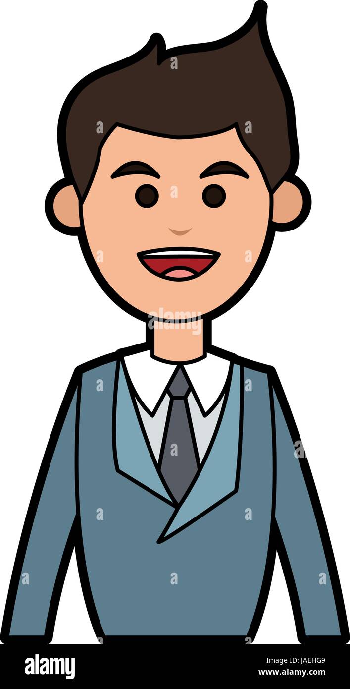 Businessman leadership portrait in Stock Vector Images - Alamy