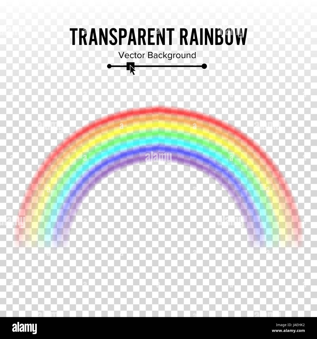 Rainbow Vector. Classic Round Shape. Realistic Rainbow Isolated ...
